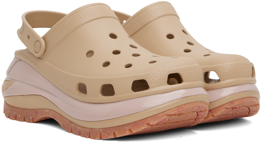 Crocs Beige Mega Crush Clogs Crocs