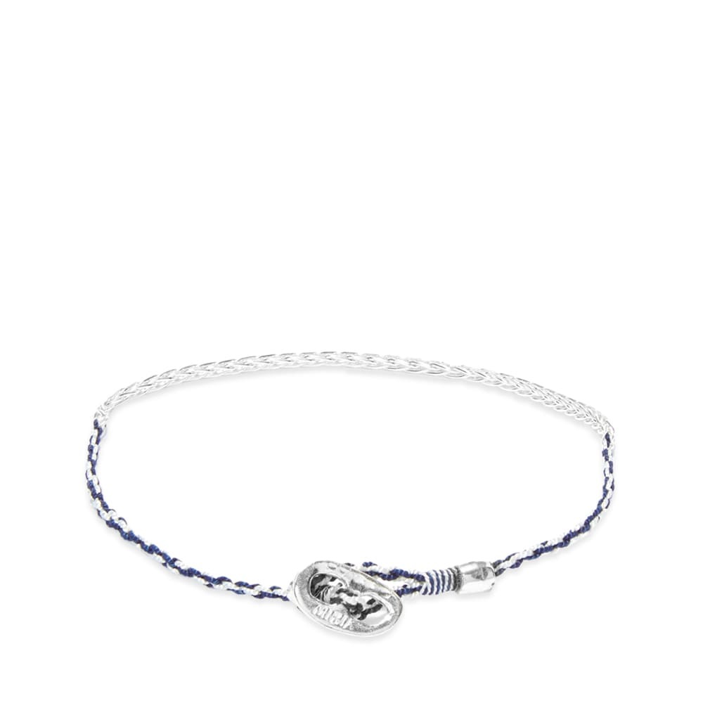 Mikia Silver Chain Cord Bracelet Mikia