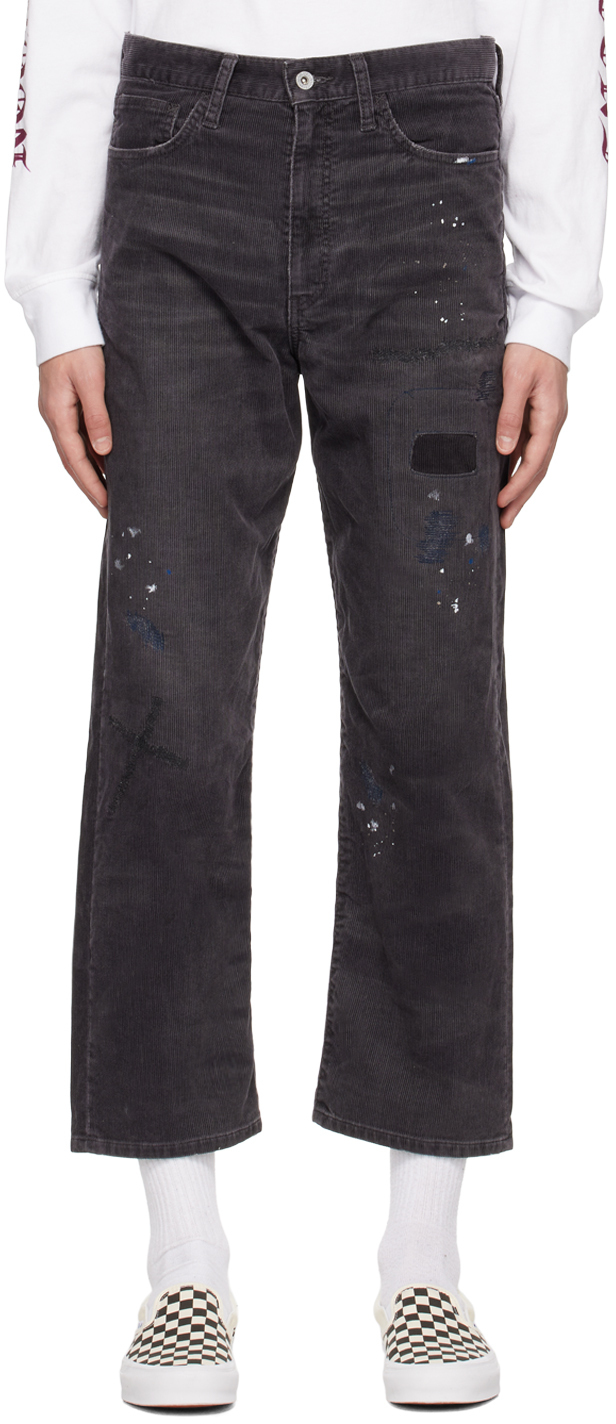 Neighborhood Black Distressed Trousers Neighborhood
