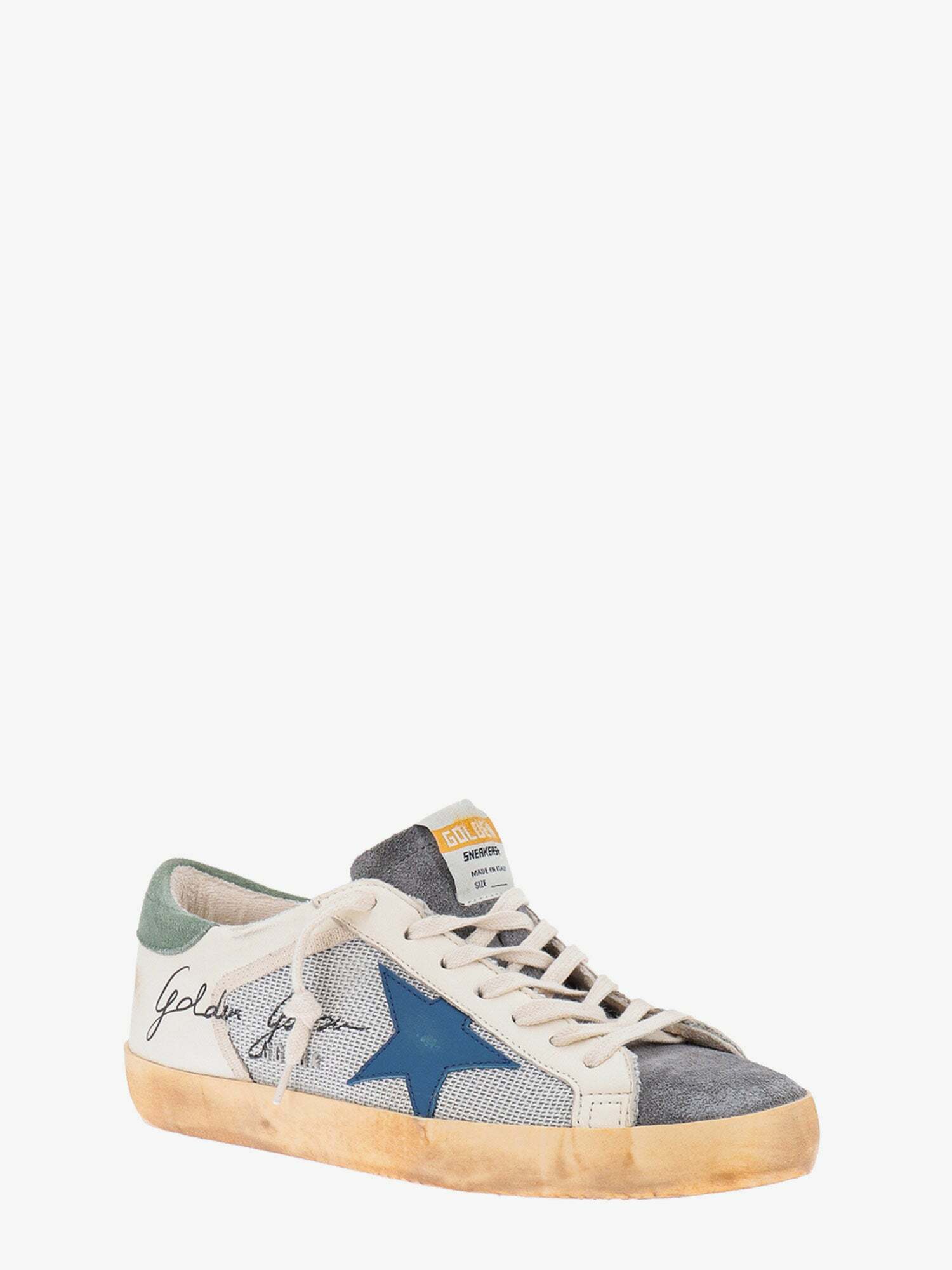 Golden Goose Deluxe Brand Superstar Double Quarter Beige Mens Golden ...