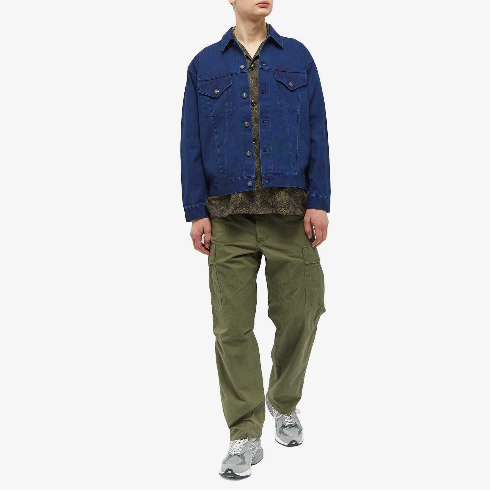 Beams Plus Men's Twill Trucker Jacket in Indigo Beams Plus