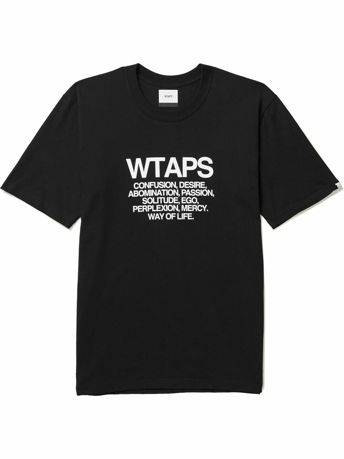 WTAPS - Printed Cotton-Jersey T-Shirt - Black WTAPS