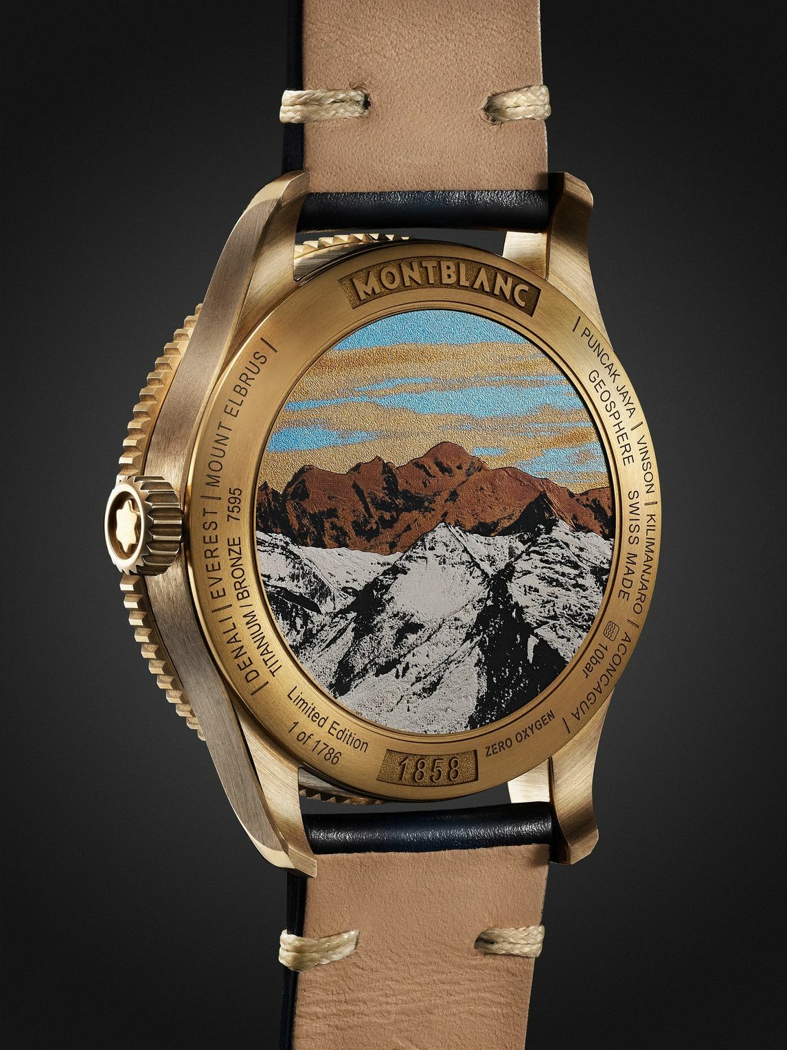 Montblanc - 1858 Geosphere 0 Oxygen Limited Edition Automatic GMT 42mm ...