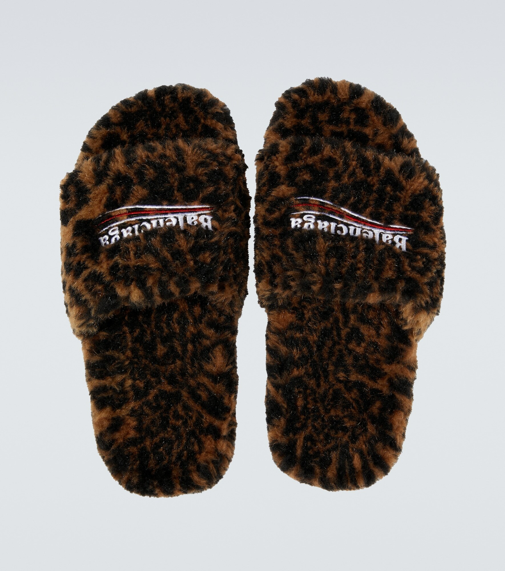 Balenciaga - Political Campaign Furry slides Balenciaga