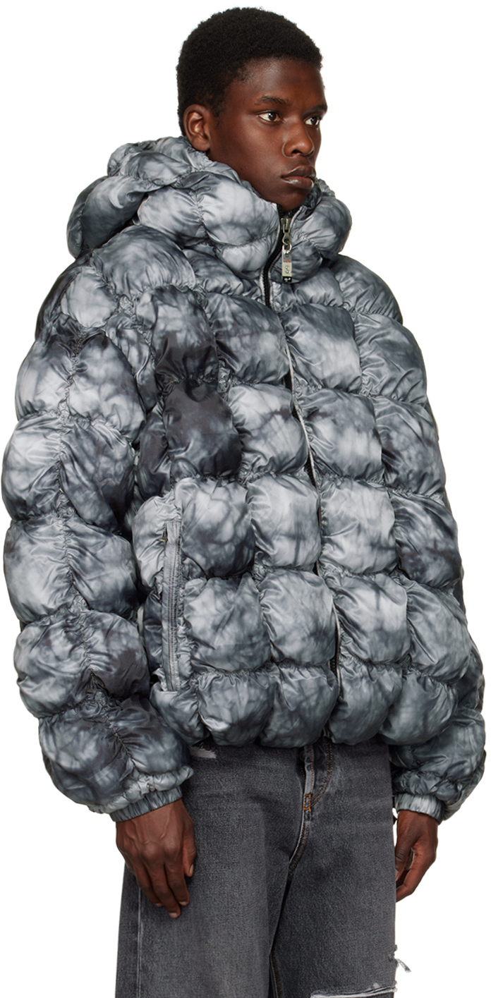 Diesel Gray W-Ralle Down Jacket Diesel