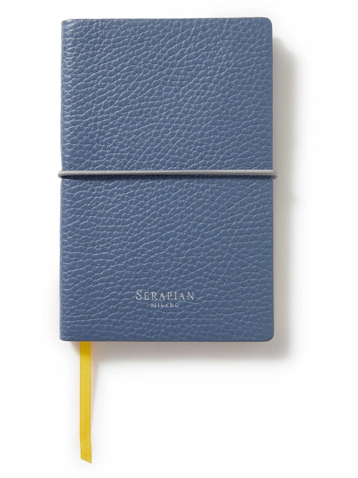 Serapian - Small Logo-Print Full-Grain Leather Notebook Serapian