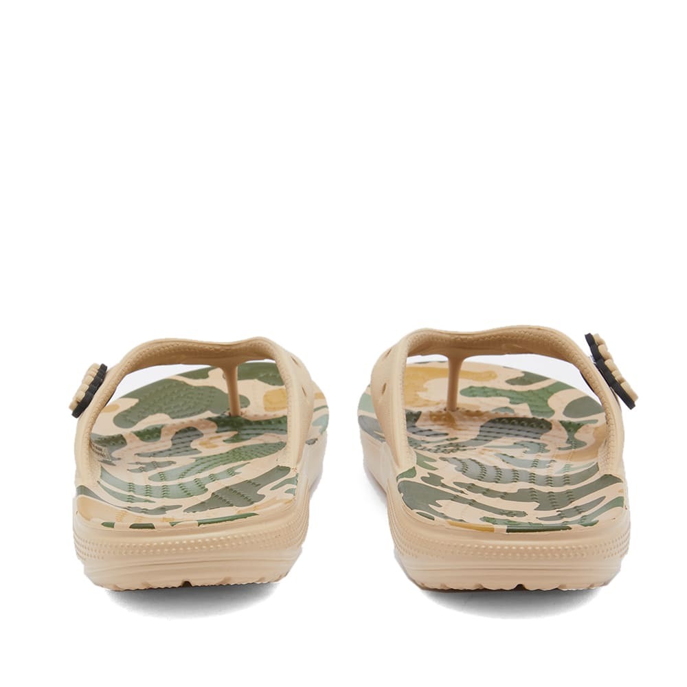 Crocs Classic Printed Camo Flip in Chai/Camo Crocs