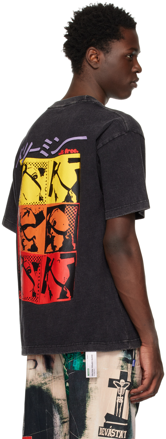 DEVÁ STATES Black Faded T-Shirt DEVÁ STATES