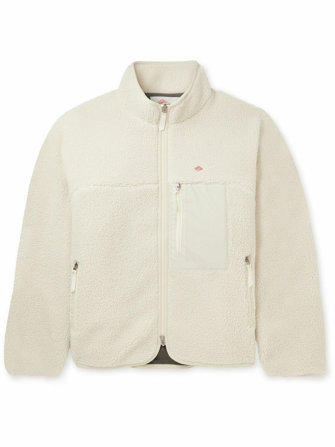 Danton - Logo-Appliquéd Fleece and Shell Jacket - Neutrals Danton