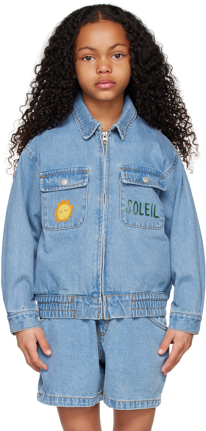 Jellymallow SSENSE Exclusive Kids Blue Tournesol Denim Jacket Jellymallow