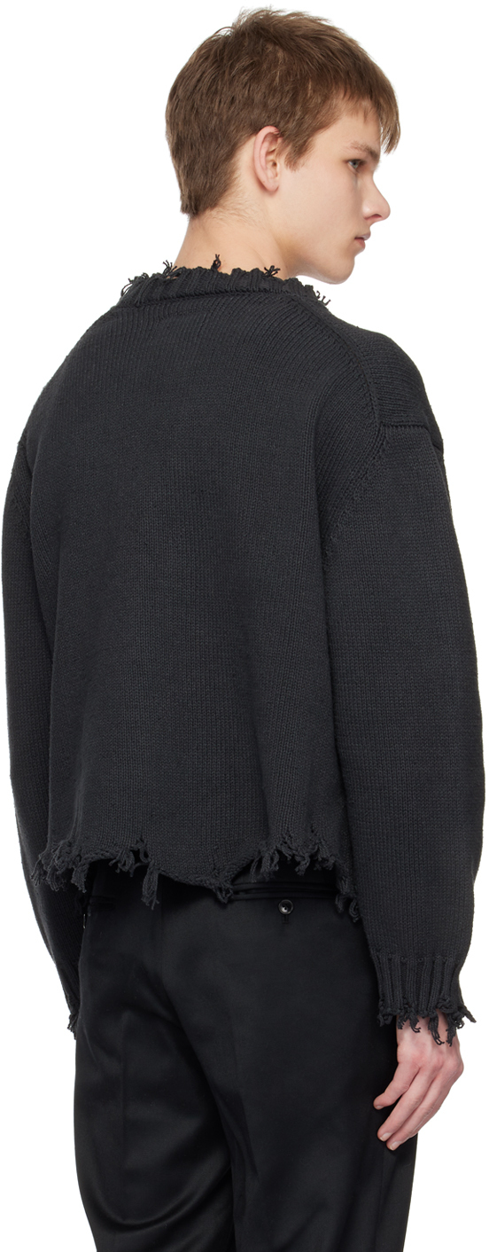 Doublet Black Cut Off Cardigan Doublet