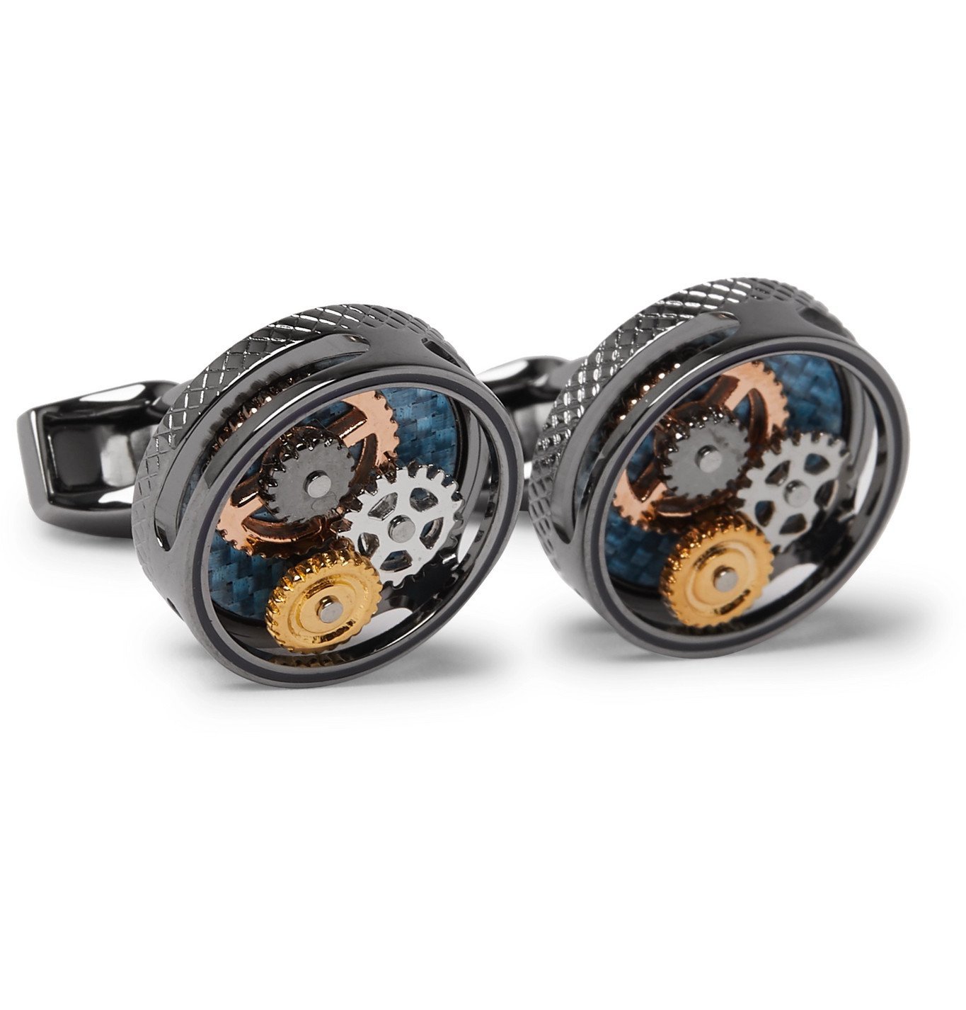 TATEOSSIAN - Gear Rhodium-Plated Cufflinks - Silver TATEOSSIAN