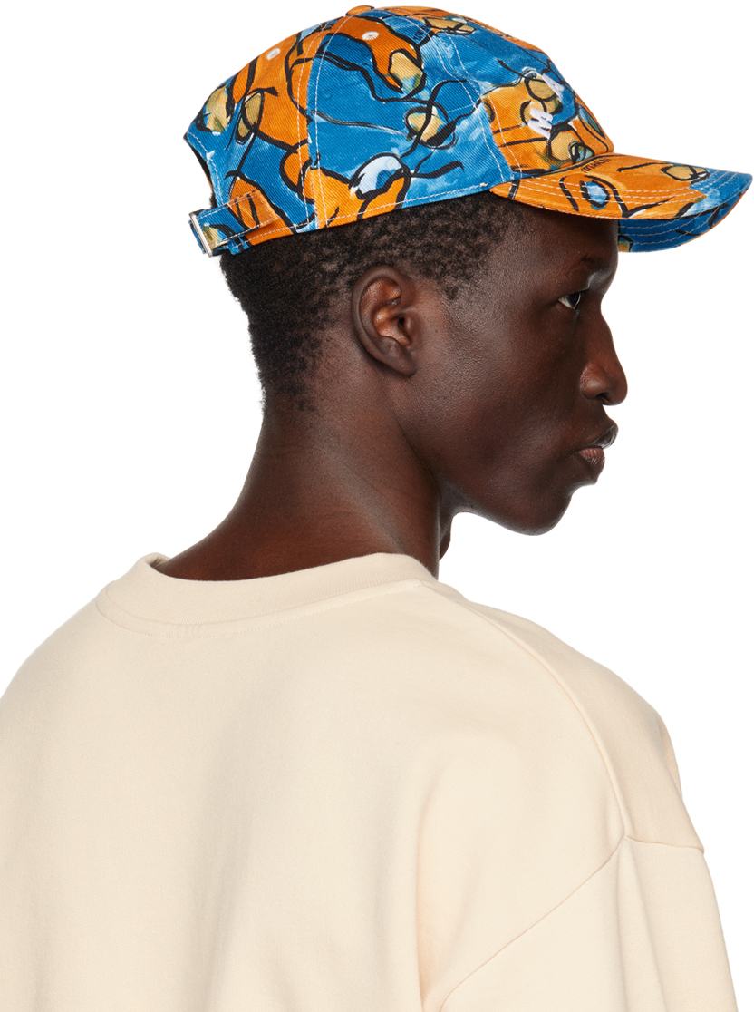 Marni Orange & Blue Logo Cap Marni