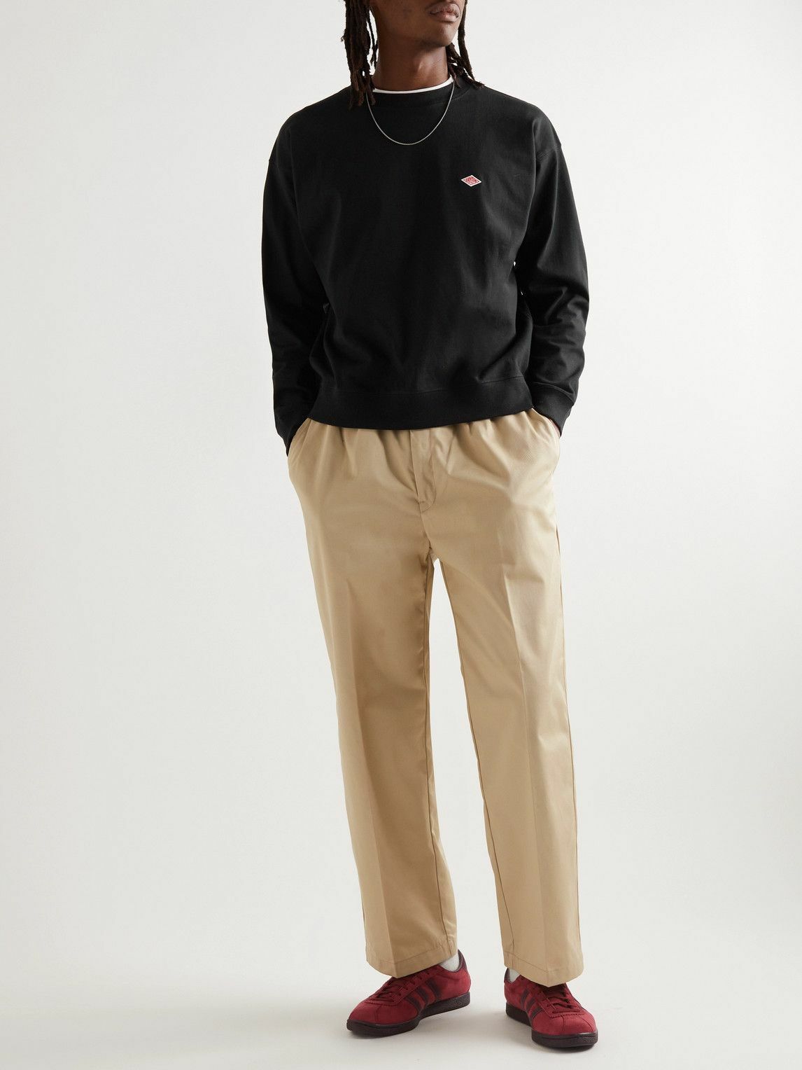 Danton - Logo-Appliquéd Cotton-Jersey T-Shirt - Black Danton