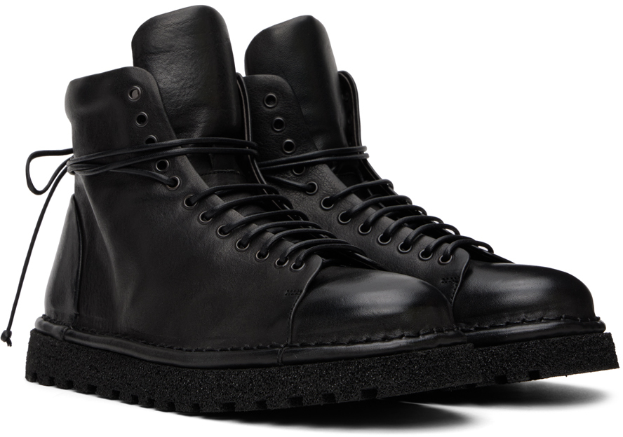 Marsèll Black Gomme Pallottola Pomice Boots Marsèll