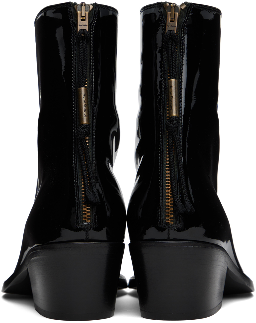 Acne Studios Black Patent Boots Acne Studios