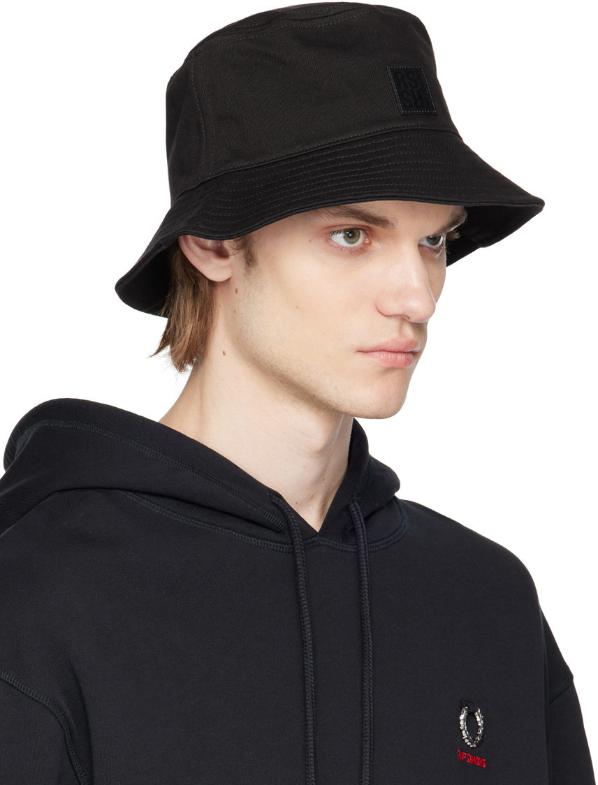 Raf Simons Black Patch Bucket Hat Raf Simons