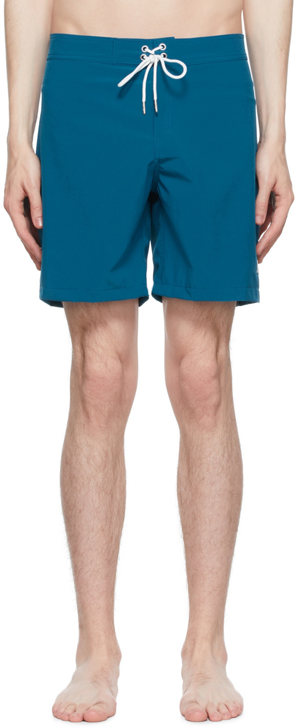 Bather Blue Polyester Swim Shorts Bather