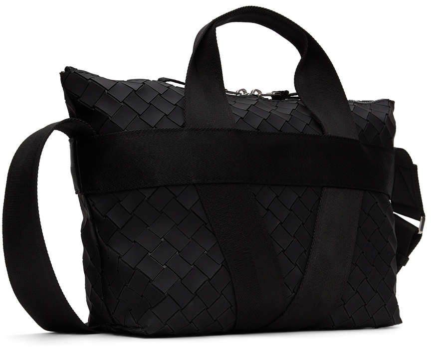 Bottega Veneta Black Rubber Buffer Messenger Bag Bottega Veneta
