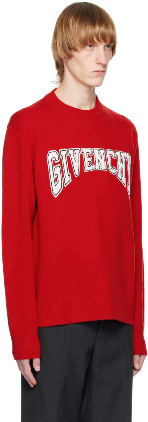 Givenchy Red Crewneck Sweater Givenchy