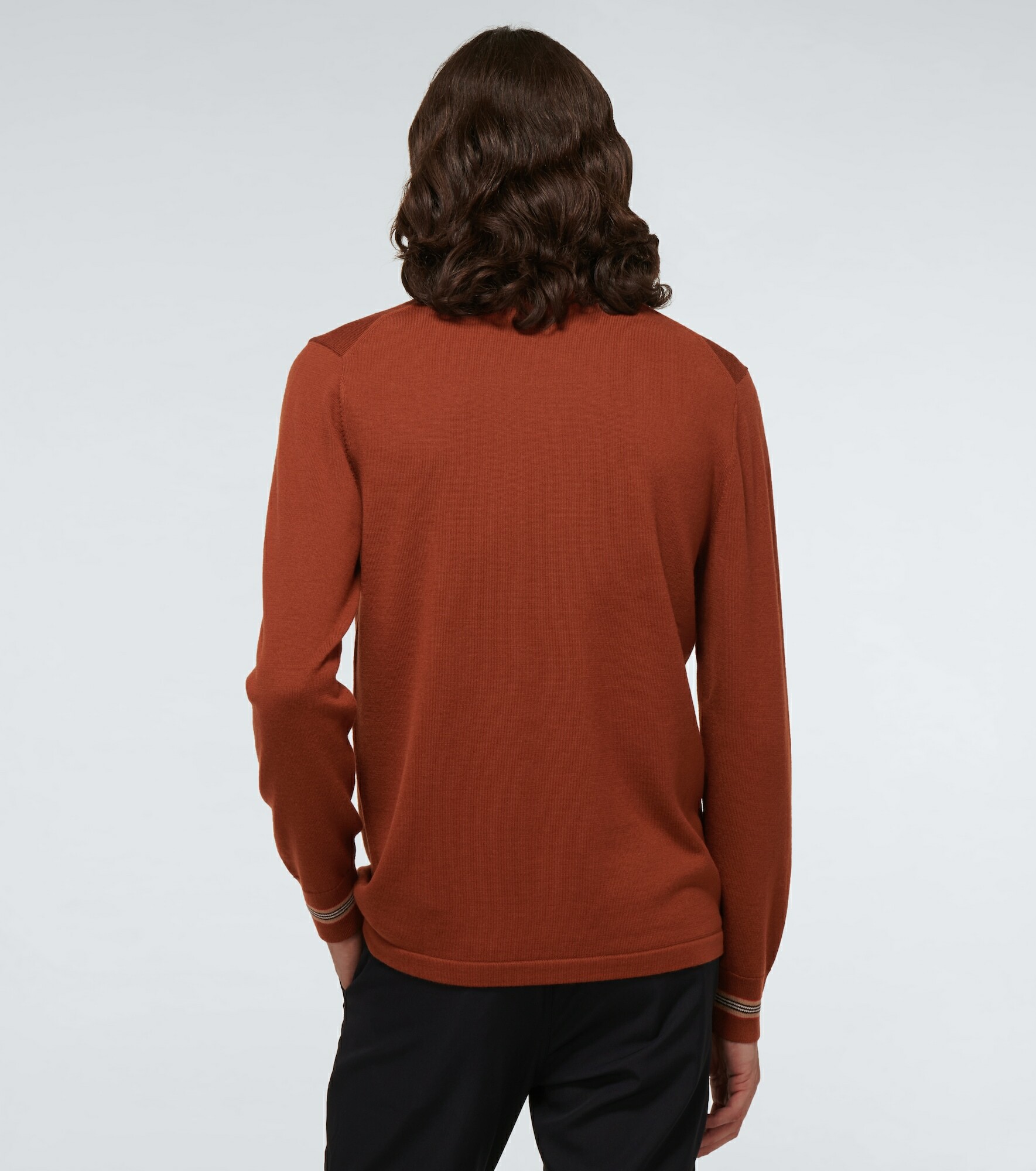 Burberry - Pace merino wool long-sleeved polo Burberry