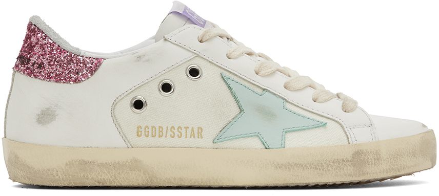 Golden Goose White Super-Star Low-Top Sneakers Golden Goose Deluxe Brand