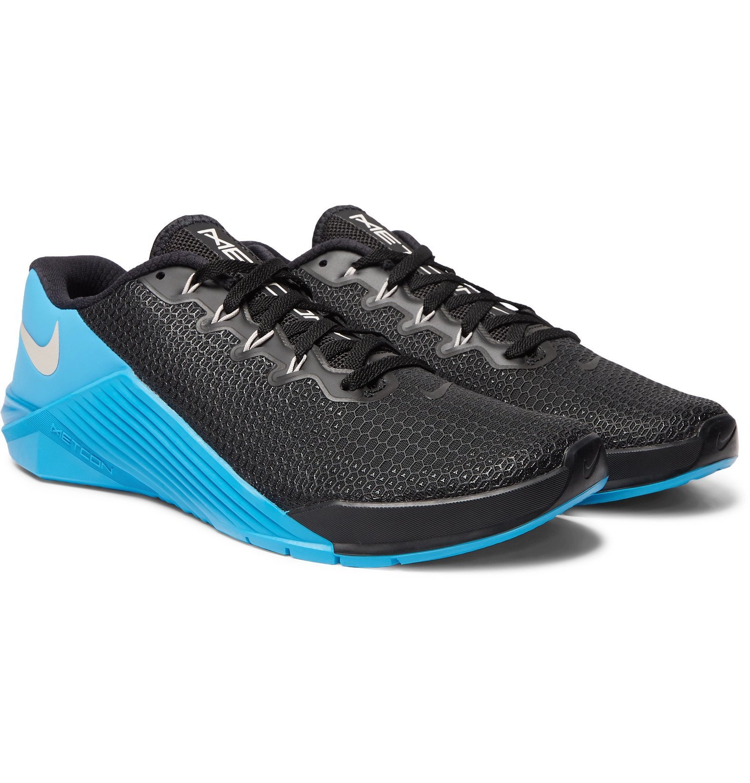 Nike Training - Metcon 5 Rubber-Panelled Mesh Sneakers - Blue Nike Training