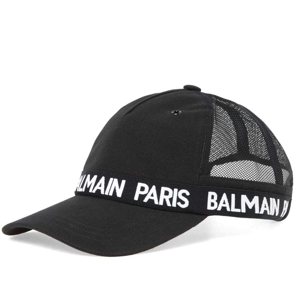 Balmain Branded Taping Cap Black Balmain