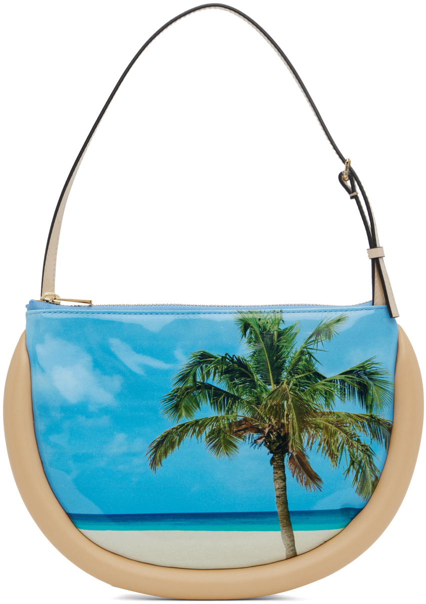 JW Anderson Blue Bumper Moon Bag JW Anderson