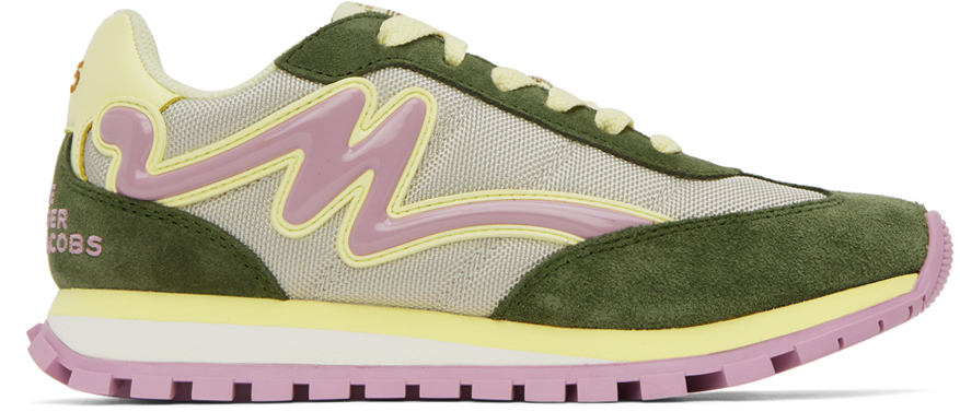 Marc Jacobs Green & Pink 'The Jogger' Sneakers Marc Jacobs