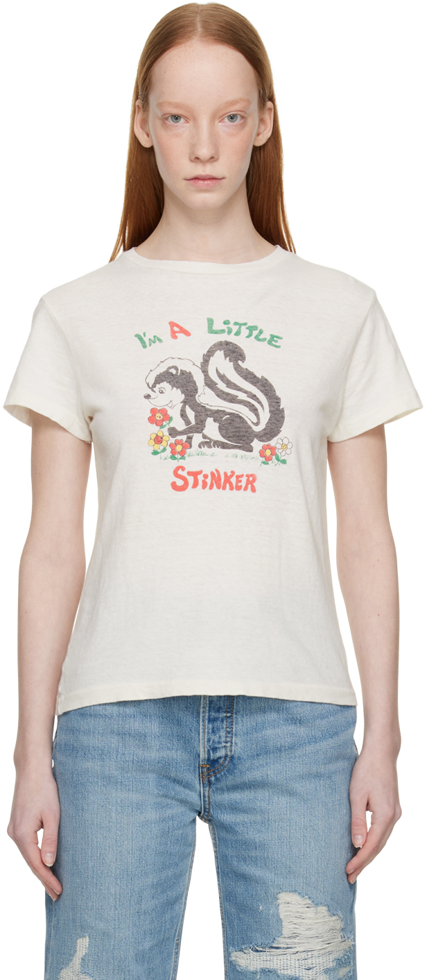 Re/Done Off-White 'I'm A Little Stinker' T-Shirt Re/Done