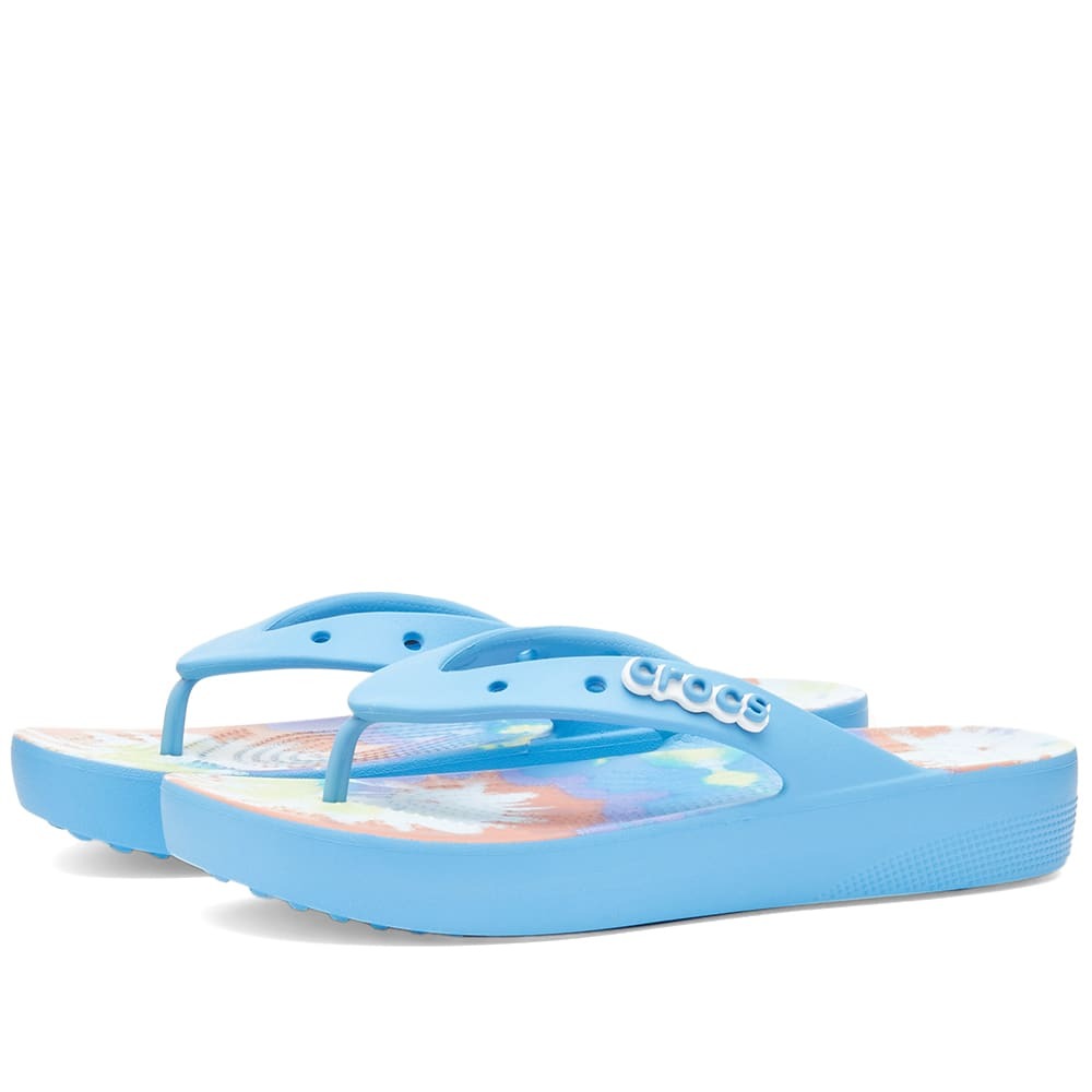 Crocs Women's Classic Platform Tie Dye in Oxygen/Multi Crocs