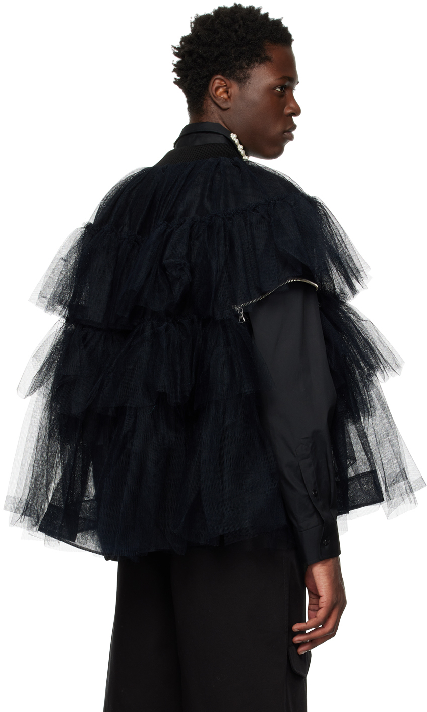 Simone Rocha Black Tiered Jacket Simone Rocha