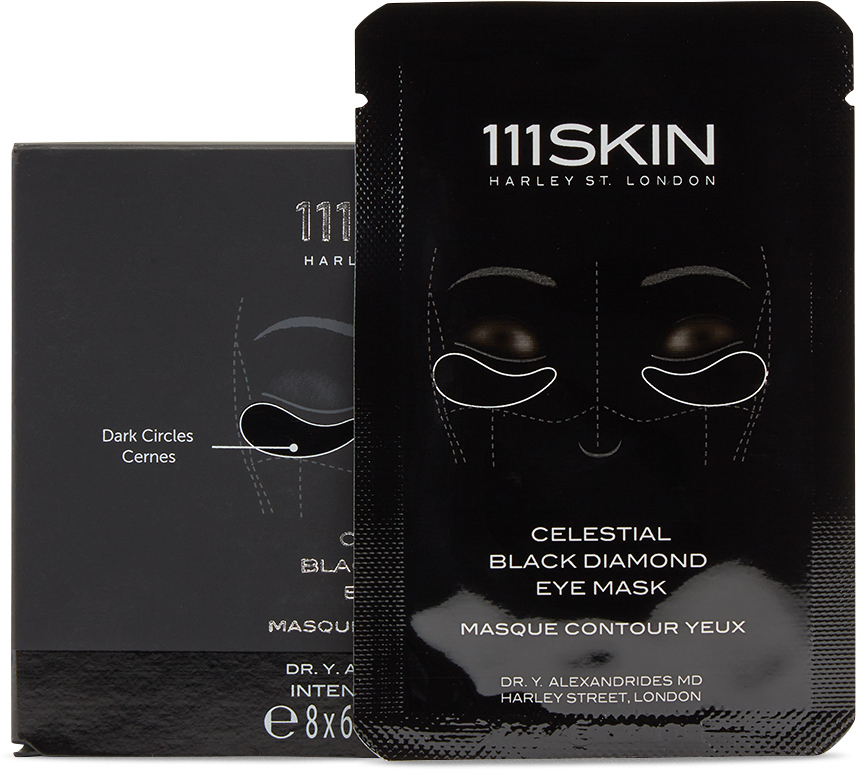 111 Skin Eight-Pack Celestial Black Diamond Eye Masks, 6 mL 111SKIN