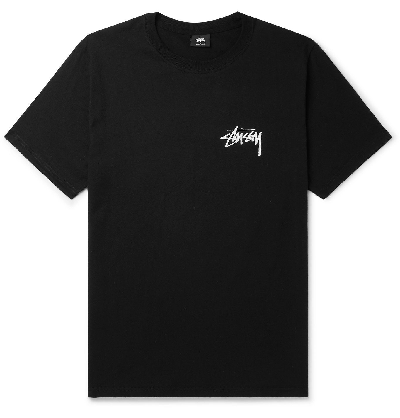 Stüssy - Logo-Print Cotton-Jersey T-Shirt - Black Stussy