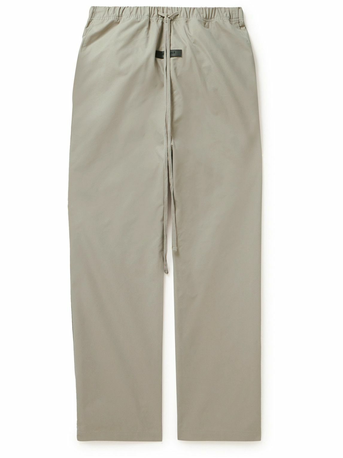 FEAR OF GOD ESSENTIALS - Logo-Appliquéd Cotton-Blend Twill Drawstring ...