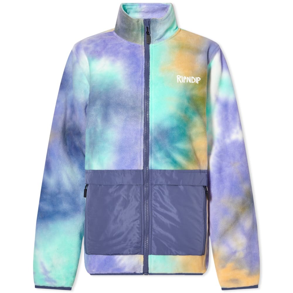 RIPNDIP Fleece Reversible Tie Dye Jacket RIPNDIP