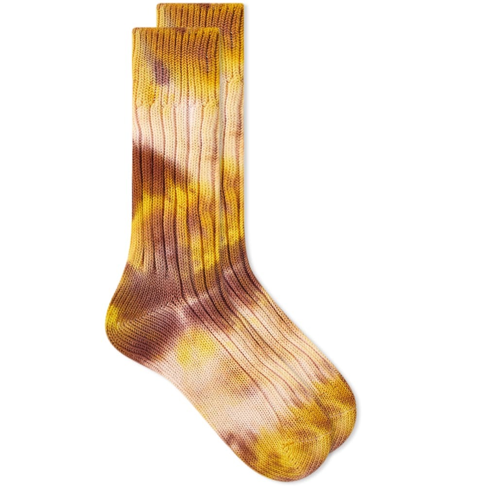decka x Stain Shade Heavyweight Sock in Mocha Yellow decka