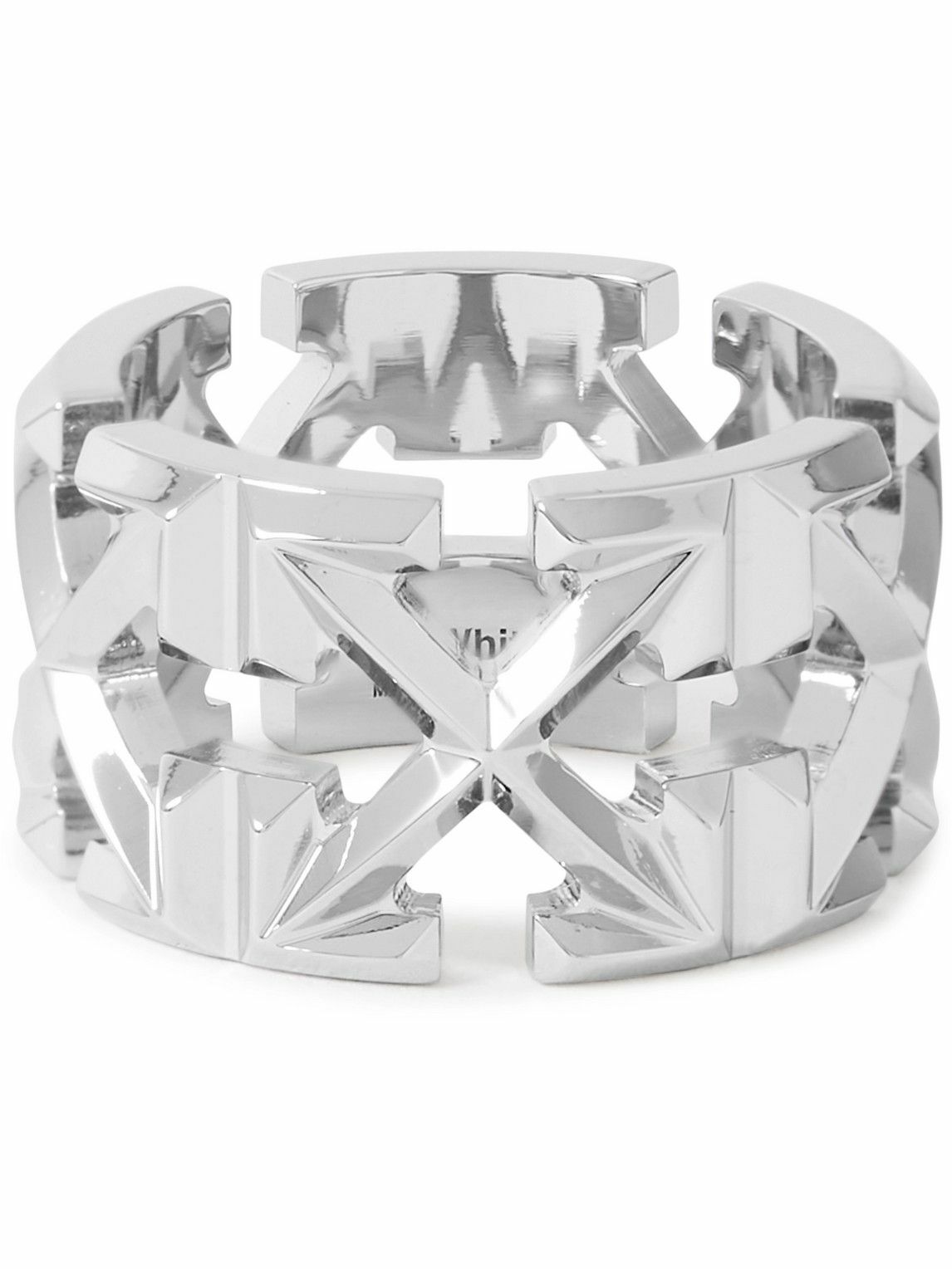 Off-White - Silver-Tone Ring - Silver Off-White