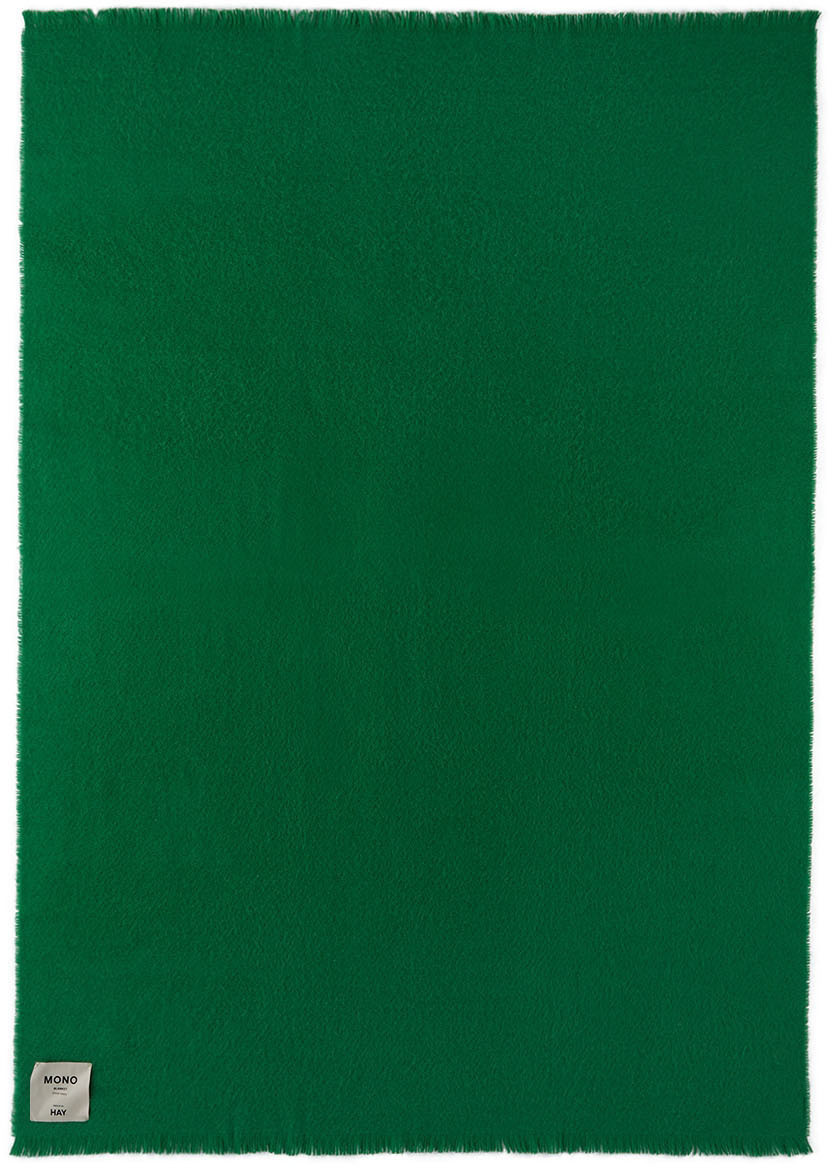 HAY Green Mono Blanket HAY