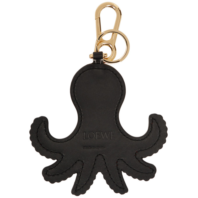 Loewe Red Octopus Leather Keychain Loewe