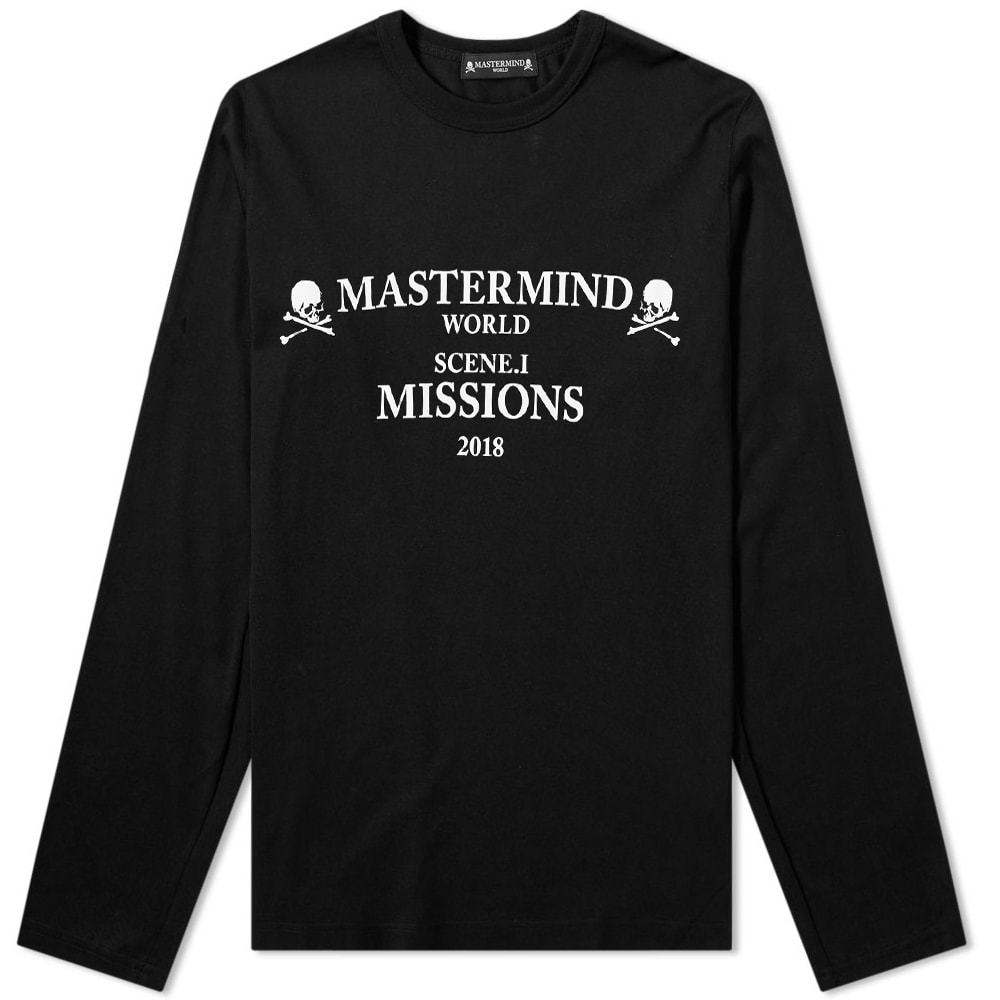 MASTERMIND WORLD Long Sleeve Missions Logo Tee MASTERMIND WORLD