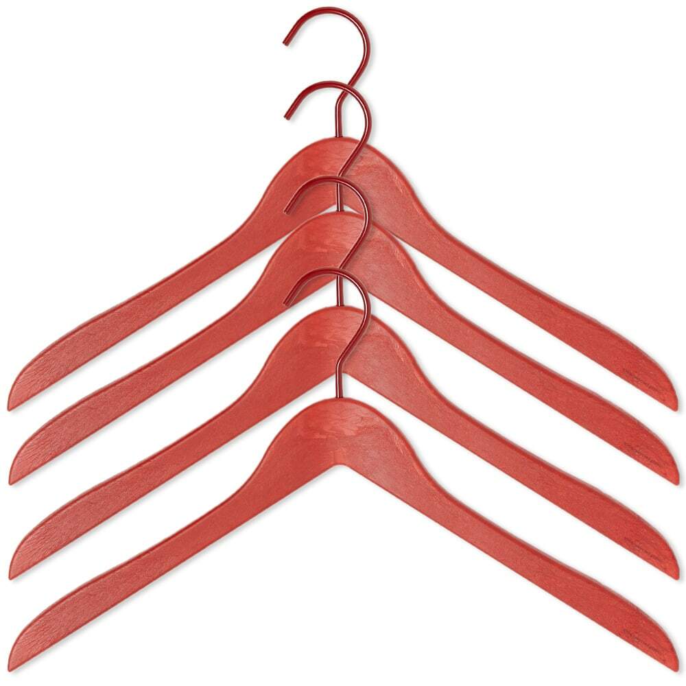 HAY Coat Hanger - Set of 4 in Cherry Red HAY