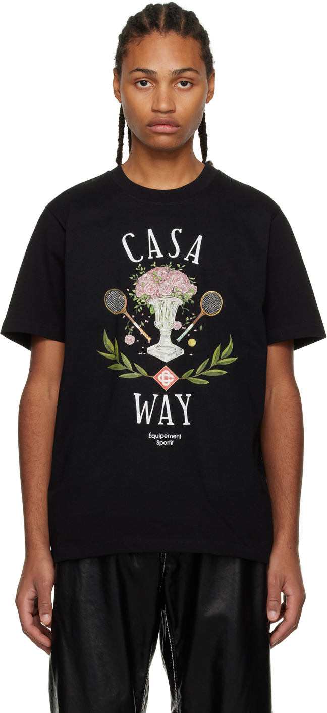 Casablanca SSENSE Exclusive Black 'Casa Way' T-Shirt Casablanca