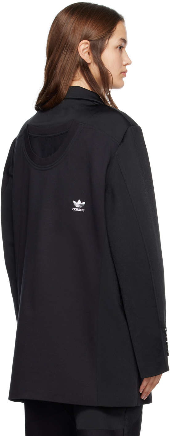 adidas Originals Black Paneled Blazer adidas Originals