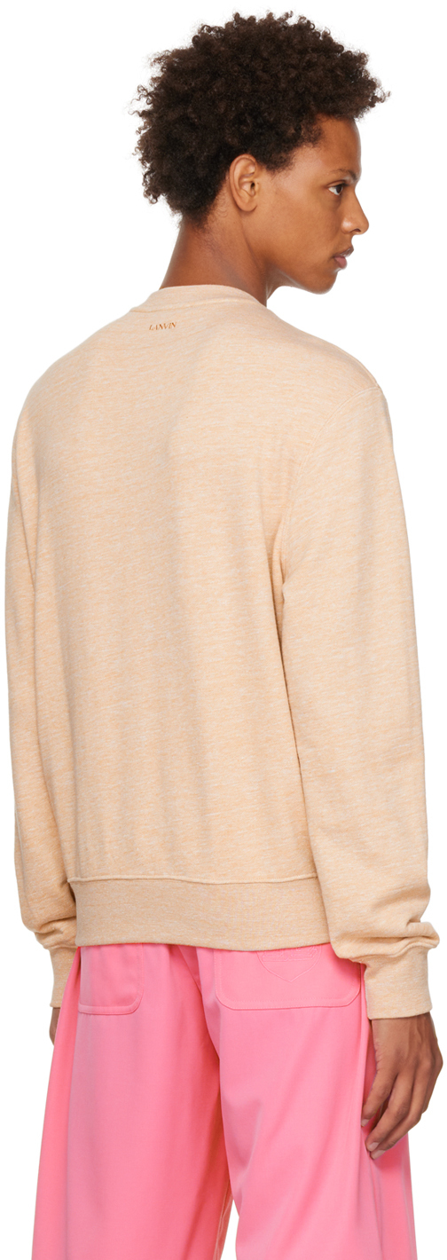 Lanvin Beige Embossed Sweatshirt Lanvin