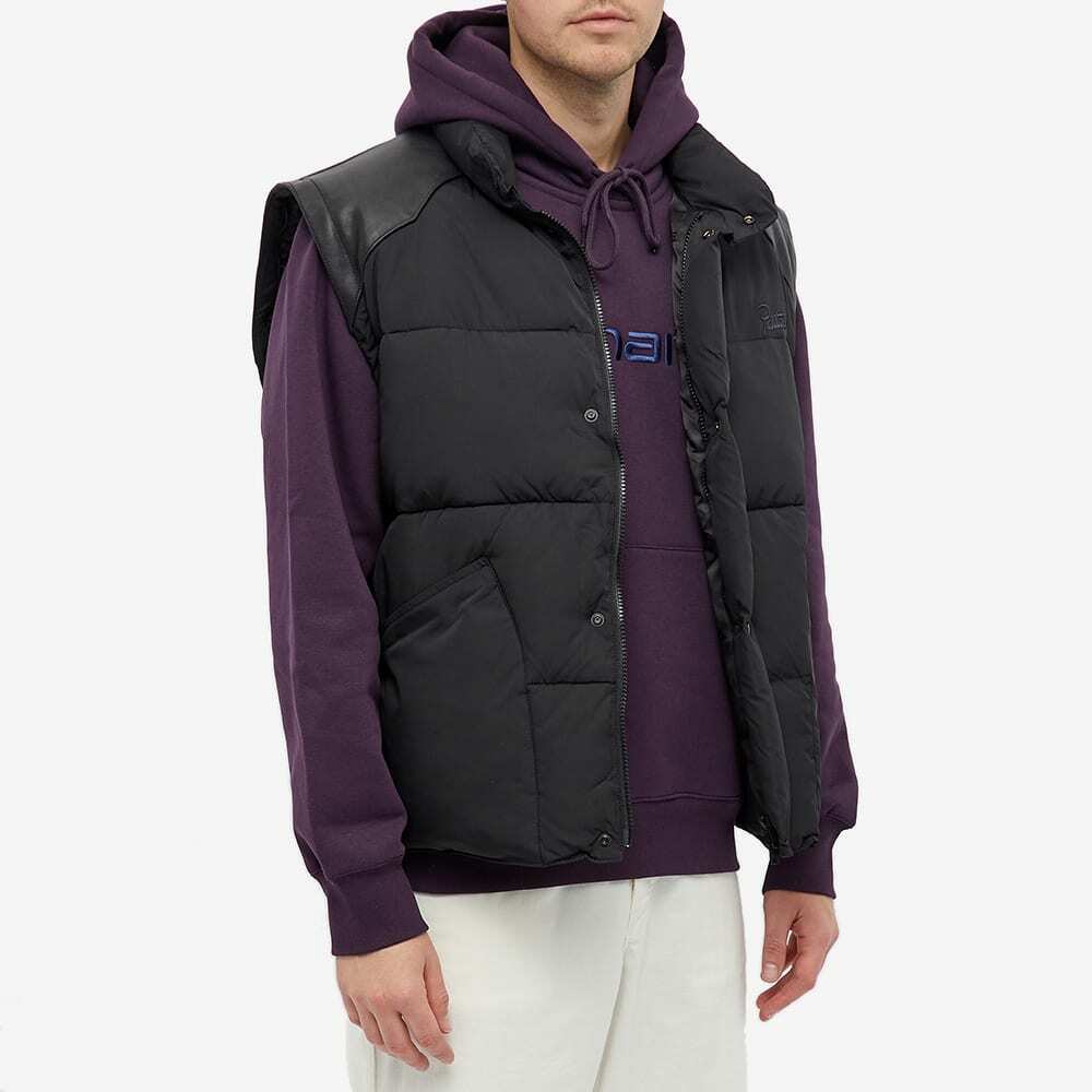 Patta Men's Zip Off Sleeve Puffer Jacket in Black Patta