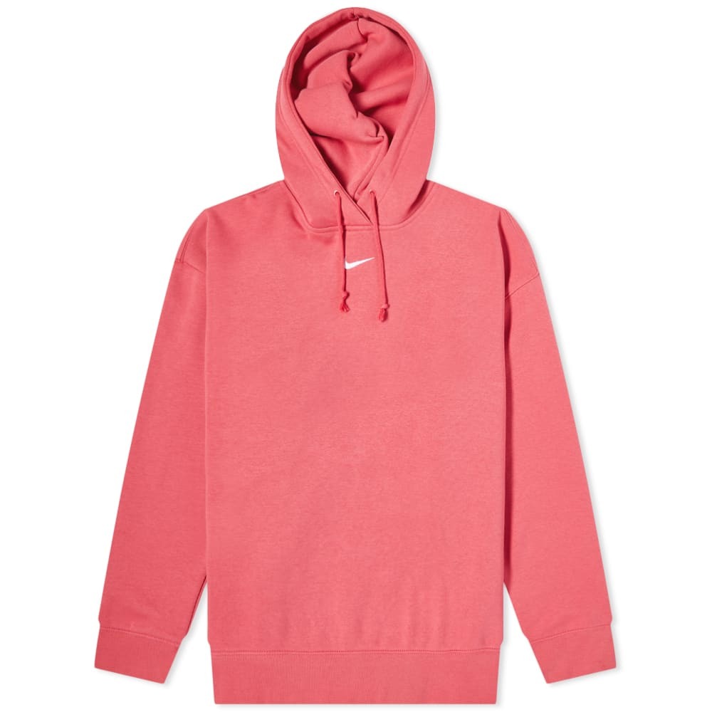 Nike Women's Essentials Popover Hoody in Archaeo Pink/White Nike