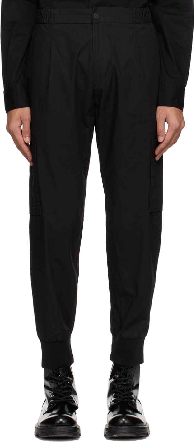 Hugo Black Slim-Fit Cargo Pants Hugo Boss