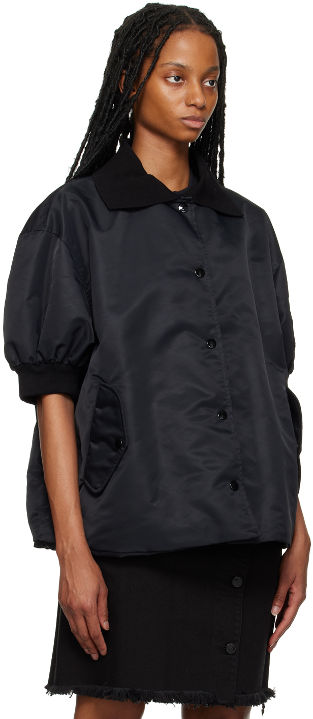 Raf Simons Black Back Print Bomber Jacket Raf Simons